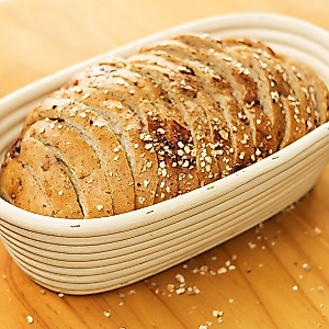 Bread Proofing Basket Oval Shaped: Basket Sourdough Proofing Baskets Oval Proofing Bowls with Liners for Professional Home Artisan Sourdough Bread Baking Supplies