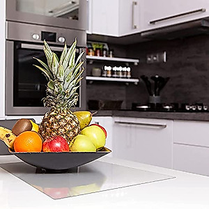 CraftyCrocodile Clear Plastic Placemats Set of 6 - Table Protector for Dining Room, Kitchen Counter, Office Desk, Painting Table, Shelves - Multi-Use, Flexible, Durable, Wipeable Plastic Sheets 18x12