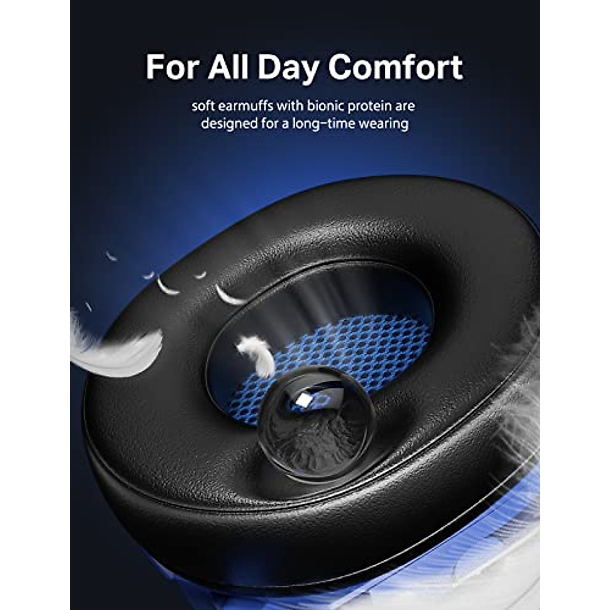 ZIUMIER Z88 Gaming Headset with Microphone, Wired Gaming Headphones Compatible for PC, PS4, PS5, Xbox One, Xbox Series X & S, Switch, 3.5 mm Audio Jack, Noise Cancelling Mic & RGB Light (Blue)