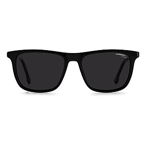 Carrera Men's 261/S Polarized Rectangular Sunglasses, Black Grey, 53mm, 18mm