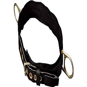 Miller Honeywell Safety Products Safety by 3NA/SBK Single D-Ring Safety Body Belt with 1-3/4-Inch Webbing and 3-Inch Back Pad, Small, Black