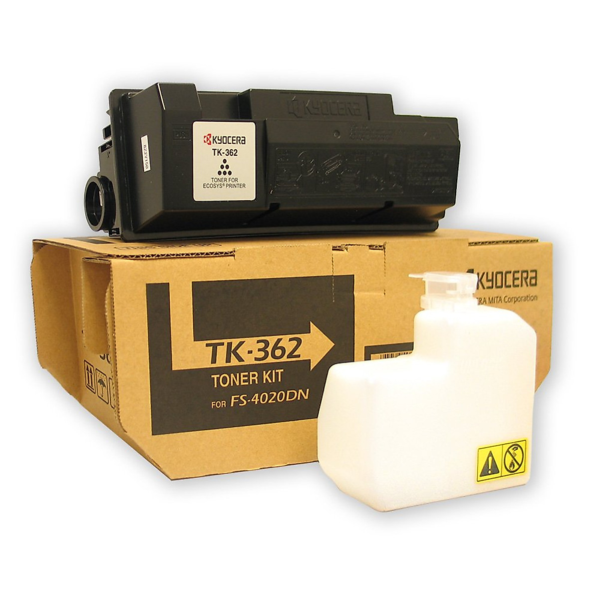 Kyocera TK-362 1T02J20US0 FS-4020DN Toner Cartridge (Black) in Retail Packaging