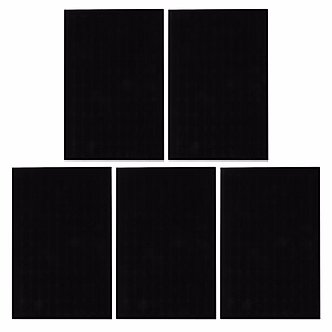 NOLITOY Foam Insert Display Trays 5 Pack Black Velvet Ring Organizer, 100 Slot Foam Insert Holder Jewelry Display Trays for Selling Rings Jewelry Foam Insert