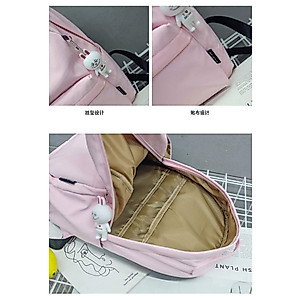 LUO New Hello Kitty Large Capacity Embroidered PU Women's Shoulder Messenger Bag Handbag Casual Bag Purse LB-715898, Pink