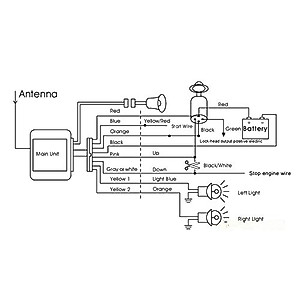 DC12V Motorcycle Anti-Theft Alarm Security System Remote Control Engine Start Bike Anti-Hijacking Cutting Off Remote Engine Start Arming Disarming