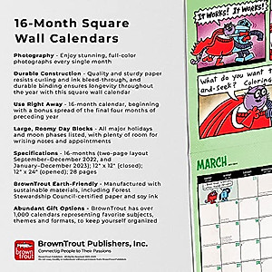 Dog Man | 2023 12 x 24 Inch Monthly Square Wall Calendar | BrownTrout | DogMan Canine Book