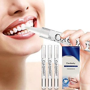 Teeth Whitening Pen 4 Pens for 70+ Uses, Twice a Day for Visibly Whiter in 1 Week, Effective Painless No Sensitivity Vanilla Mint Flavor