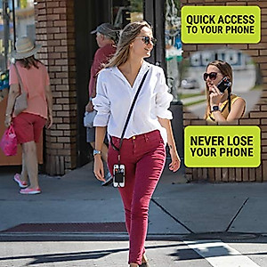 Gear Beast Universal Crossbody Pocket Cell Phone Lanyard Compatible with iPhone, Galaxy & Most Smartphones, Includes Phone Case Holder,Neck Strap Black