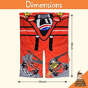 Dear Baby Gear Car Seat Canopy - Premium Infant Car Seat Cover for Maximum Protection and Style - Breathable - Car Seat Canopy for Boys/Girls - Race Car Print/Black Smooth, 40" x 30"