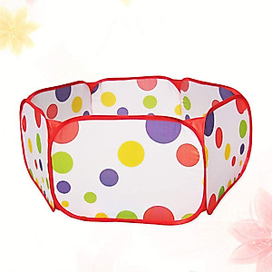 Small Animals Bed Supplies 1pc Playpen Folding Portable Lightweight Cartoon Safe Fence Playpen Playing Basket for