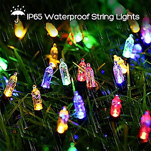 Christmas Lights - 33FT 100 LED Battery Operated String Lights with Timer & 8 Modes Mini Clear String Lights for Christmas Tree Wreath Indoor Outdoor Garden Wedding Party Decor Waterproof (Multicolor)