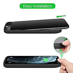 Feob Battery Case for iPhone Xs max, Upgraded 7800mAh Portable Charging Case Extended Battery Pack for iPhone Xs Max [6.5 inch] Protective Charger Case - Black