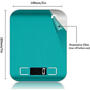 Introducing The SILSILA Digital Kitchen Scale! Precisely Measure Weight in Grams, Ounces, and pounds. with a max Capacity of 22lb and Graduation of 1g/0.05oz, It's Perfect for Cooking.