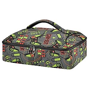 Kcldeci Insulated Thermal Food Carrier Insulated Casserole Carrier for Hot or Cold Food,Joysticks Gaming Cool Print (5) Insulated Tote Bag for Potluck Cookouts Parties Picnic,Lasagna Lugger