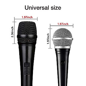 Moukey Microphone Mic Covers Foam Handheld Mic Windscreen, Black Top Grade 6 Pack For SM58, E835