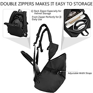 ILM Motorcycle Helmet Backpack Large Capacity Waterproof Lightweight Storage Bag with Reflective Stripe Model MB01