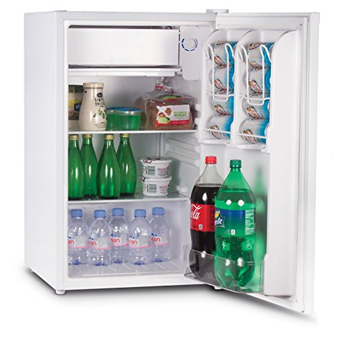 Commercial Cool CCR32W Compact Single Door Refrigerator and Freezer, 3.2 Cu. Ft. Mini Fridge, White