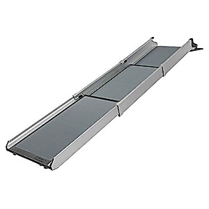 PetSafe Happy Ride Compact Telescoping Dog Ramp - Portable Lightweight Pet Ramp - Great for Cars, Trucks and 4X4s - Durable Aluminium Frame Supports up to 140 kg - High-Traction Surface Design