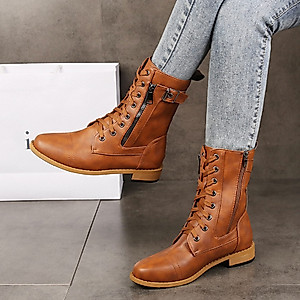 Womens Sandals, Womens Cowboy Boots Square Toe Women's Fashion Summer Boots Sparkly Boots Closed Toe Heels Size 11 Cycling Boots Western Booties for Women Brown