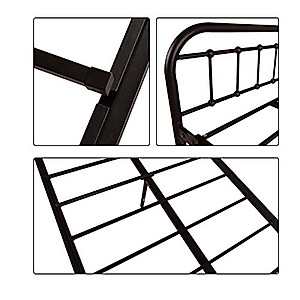 Metal Daybed Frame Heavy Duty Metal Slats Sofa Bed Platform Mattress Foundation Twin Day Bed Black Sanded Color