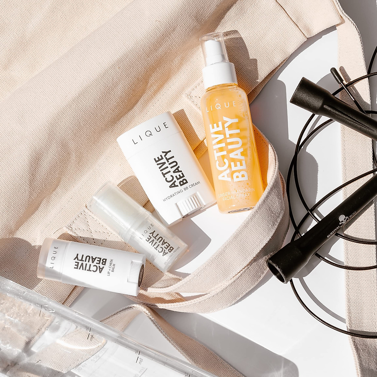 LIQUE Active Lip & Cheek Balm Makeup Stick, Lightweight & Hydrating, Sheer Color with Buildable Coverage, Natural-Looking, Dewy Finish, Vegan Formula, Resilient, 0.49 Oz.