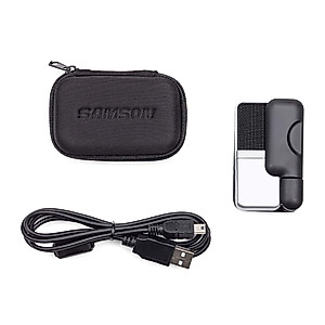 Samson Go Mic Portable Multi-Pattern USB Condenser Microphone That Clips to Your Computer for Podcasting, Recording, Zooming, and Skype