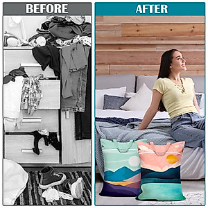 2 Pcs Large Travel Laundry Bag Waterproof with handle Washable Dirty Clothes Bag for Traveling Wet Dry Bag Bathing Suit Workout Bag for Gym Clothes Laundry Wet Clothes Swimming Pool College Dorm