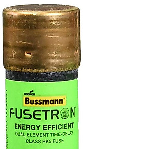 Bussmann BP/FRN-R-60 60 Amp Fusetron Dual Element Time-Delay Current Limiting Class RK5 Fuse, 250V Carded UL Listed, 2-Pack