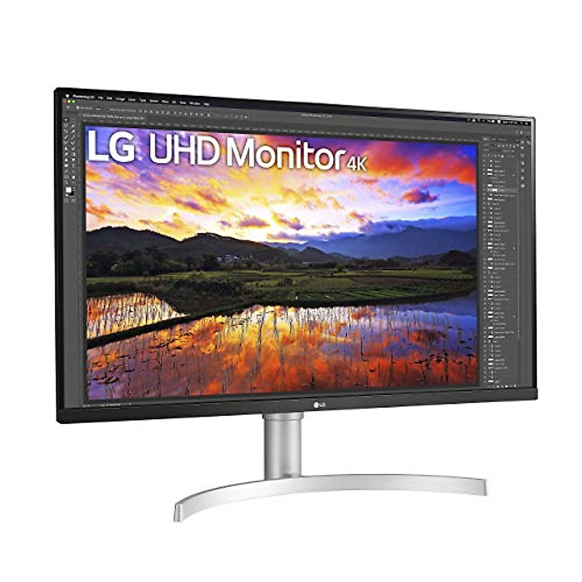LG 32UN650-W 32 Inch UHD (3840 x 2160) IPS Ultrafine Display with HDR10 Compatibility, DCI-P3 95% Color Gamut, AMD FreeSync, and 3-Side Virtually Borderless Height Adjustable Stand (Renewed)