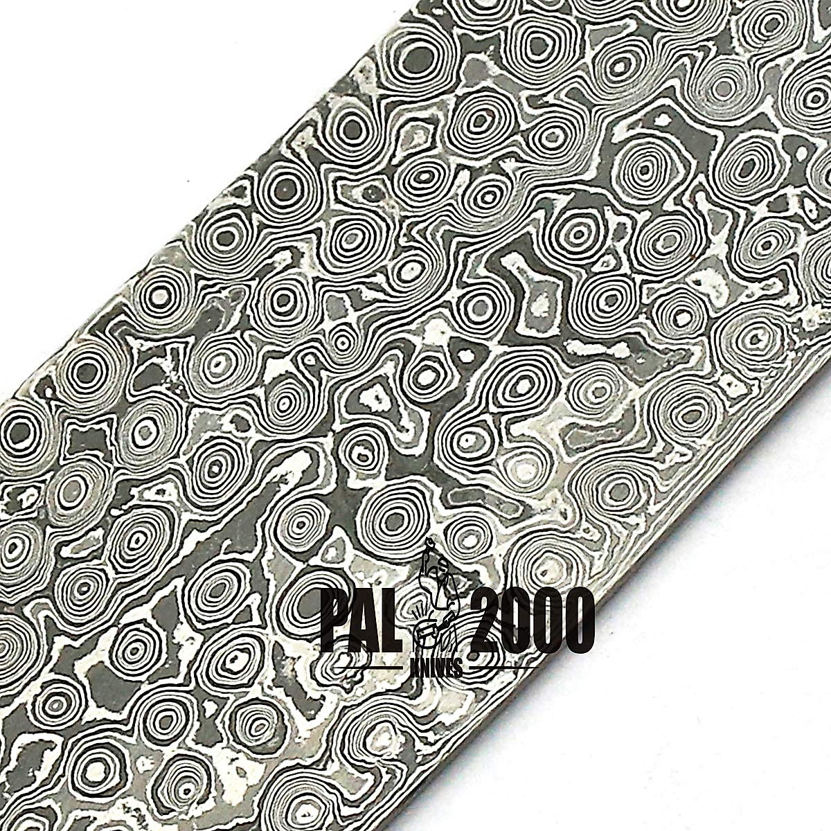 PAL 2000 KNIVES DAM-8705 Custom Handmade Damascus Steel Billets for Knife making 12 Inch Raindrop Pattern