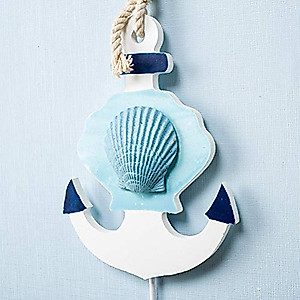 Cabilock 3pcs Mediterranean Ocean Style Wall Hook Coat Hook Clothes Hooks Hanger Wall Hanging Hooks for Home