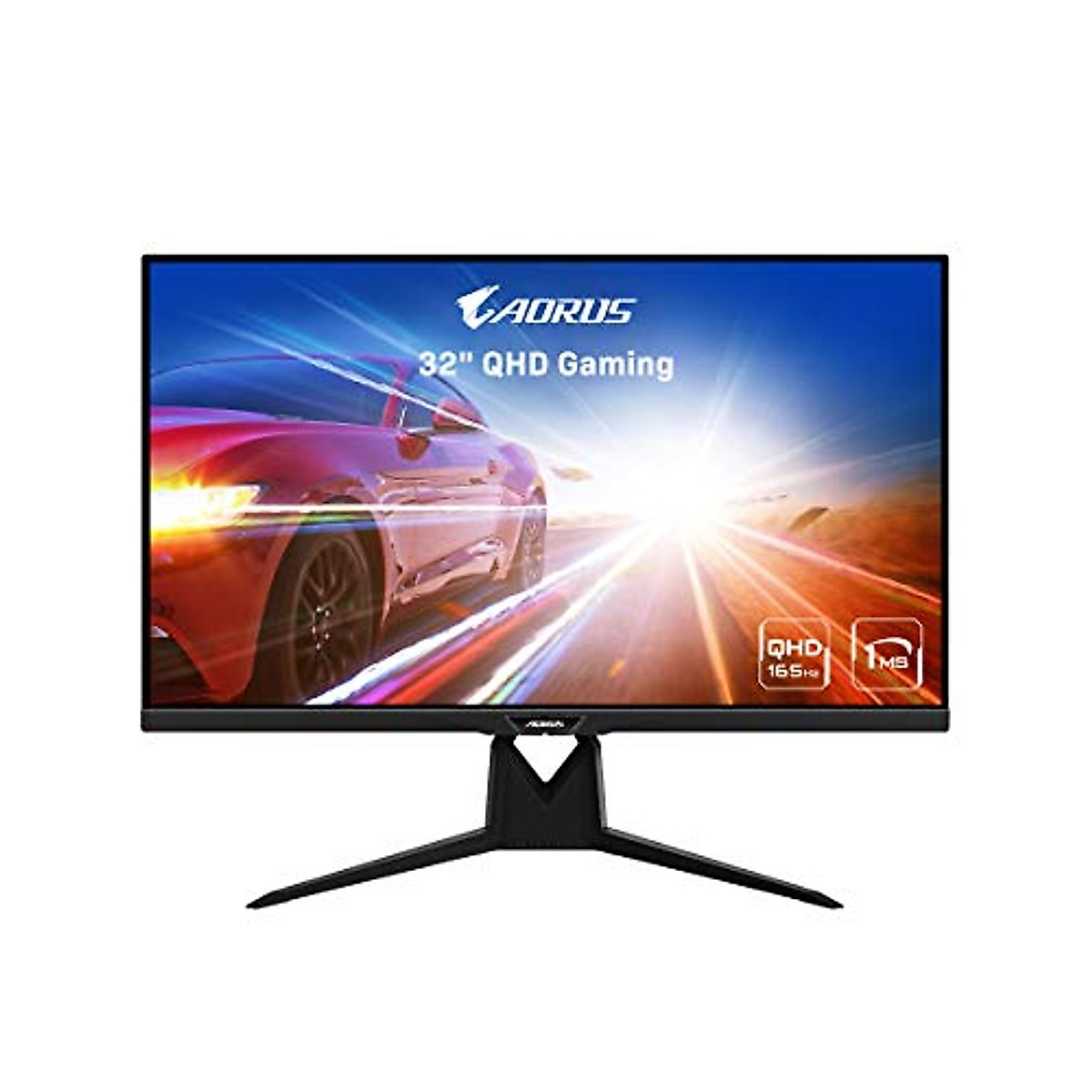 AORUS FI27Q 27" 165Hz 1440P NVIDIA G-SYNC Compatible IPS Gaming Monitor, Built-in ANC, 2k Display, 1 ms Response Time, HDR, 95% DCI-P3, 1x Display Port 1.2, 2x HDMI 2.0, 2x USB 3.0