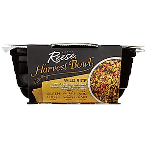 Reese Wild Rice Harvest Bowl | Black Beans, Tomatoes, Corn | High in Fiber & Protein (Pack of 8)