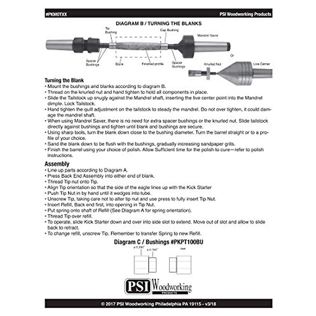 Penn State Industries PKMOTAP Motorcycle Kickstart Action Ballpoint Pen Kit Woodturning Project (1, Antique Pewter)