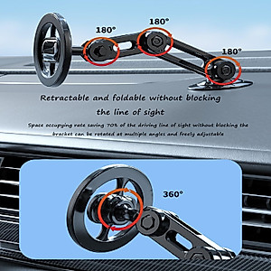 rpuw Mamox Phone Holder, Universal 360°Pro, Mamox Robotic Arm Phone Holder, Mamox Car Phone Holder, Mamox Phone Mount, Mamox Cell Phone Holder (Silver)