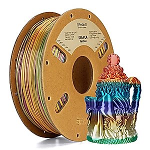 ERYONE Metal Luster Silk Rainbow Filament PLA 1.75mm for 3D Printer +/- 0.03 mm, 1kg (2.2LBS)/Spool