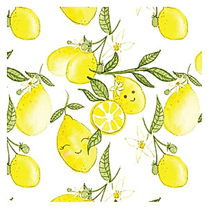 BapronBaby Fresh Lemon Bapron - Soft Waterproof Stain Resistant Bib - Machine Washable - 6m - 5yr - (Sz Baby/Toddler 6m-3T)