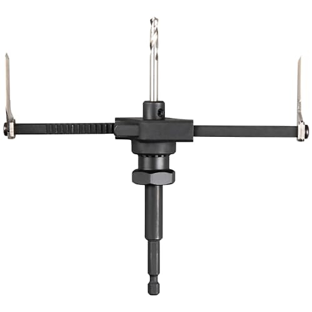 Klein Tools 53710 Hole Saw, Adjustable Circle Hole Cutter with Dustbowl, Integrated Vacuum Port, for Drywall and Ceiling Tiles, 2 to 7-Inch