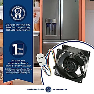 GE Refrigerator Evaporator Fan Motor WR60X26866, WR60X26033