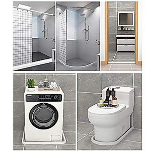 Collapsible Shower Threshold Water Dam Buthtub Water Stopper Shower Barrier Rubber Dam Silicon Water Blocker Dry and Wet Separation for Bathroom (66Inch)