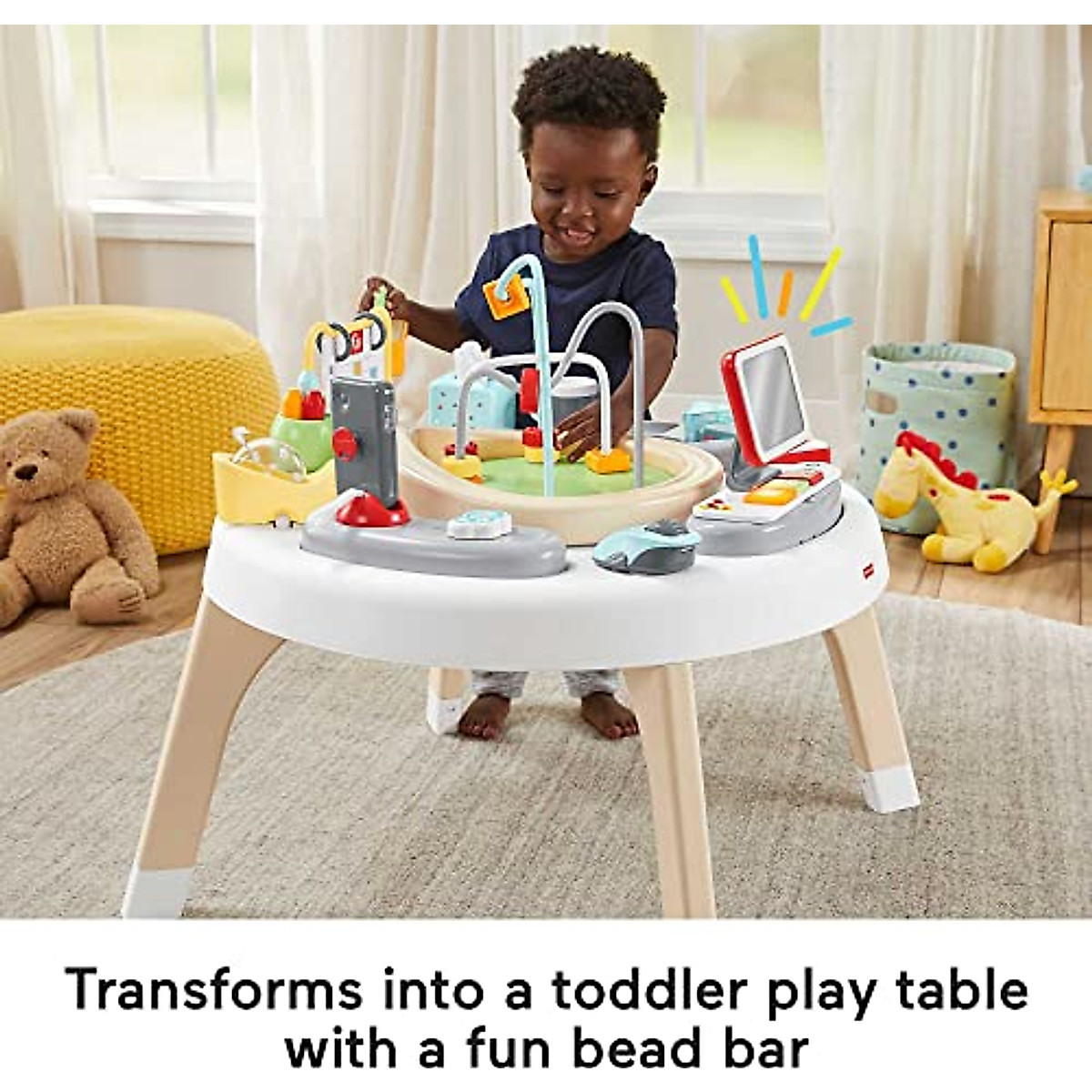 Fisher-Price Baby To Toddler Learning Toy 2-In-1 Like A Boss Activity Center And Play Table With Lights Music And Sounds