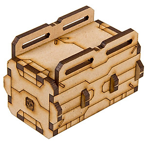 The Broken Token Mettle Shell Crates - MDF Terrain Objects for Sci-Fi Games and Wargaming
