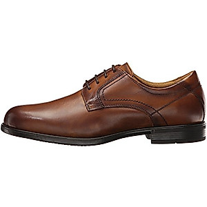 Florsheim Men's Medfield Plain Toe Oxford Dress Shoe, Cognac, 11 Wide