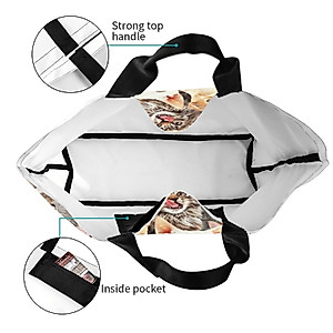 AMAPARK Custom Tote Bag Handbag Shopping Bag Add Your Photo Text Logo Image Shoulder Bag for Work Travel Business Shopping - Black