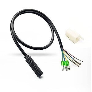 Hub Motor Convert Extension Cable 9 Pin Waterproof Connector 36V 48V 52V 250W-1200W Ebike Motor Conversion Line 60cm 130cm 160cm Electric Bike Accessories (130cm Female)