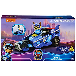 Paw Patrol: The Mighty Movie, Toy Car with Chase Mighty Pups Action Figure, Lights and Sounds, Kids Toys for Boys & Girls 3+