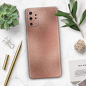 DesignSkinz Rose Gold Digital Foiled Surface V1 Protective Vinyl Decal Wrap Skin Cover Compatible with The Samsung Galaxy S20 (Screen Trim & Back Glass Skin)