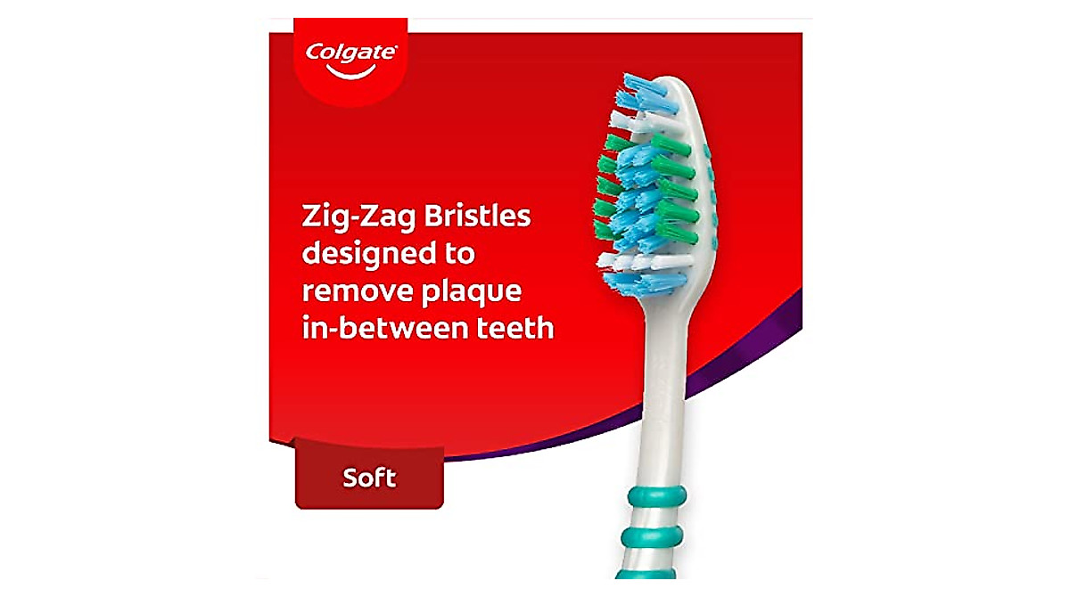 Colgate ZigZag Soft Toothbrush 6pk | Gentle, Effective Cleaning