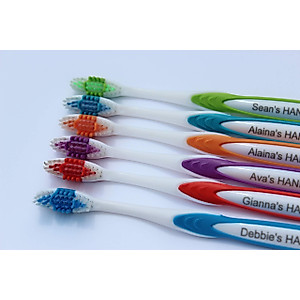 Personalized Gift, Personalized Toothbrushes, 2 Pack Manual Toothbrush Adults, Engraved