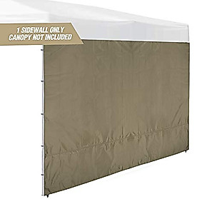 REDCAMP Instant Canopy Sidewall for 10x10ft Pop Up Canopy, 1 Pack Sunwall Only, Khaki (1 Sidewall Only, Canopy Tent NOT Included)